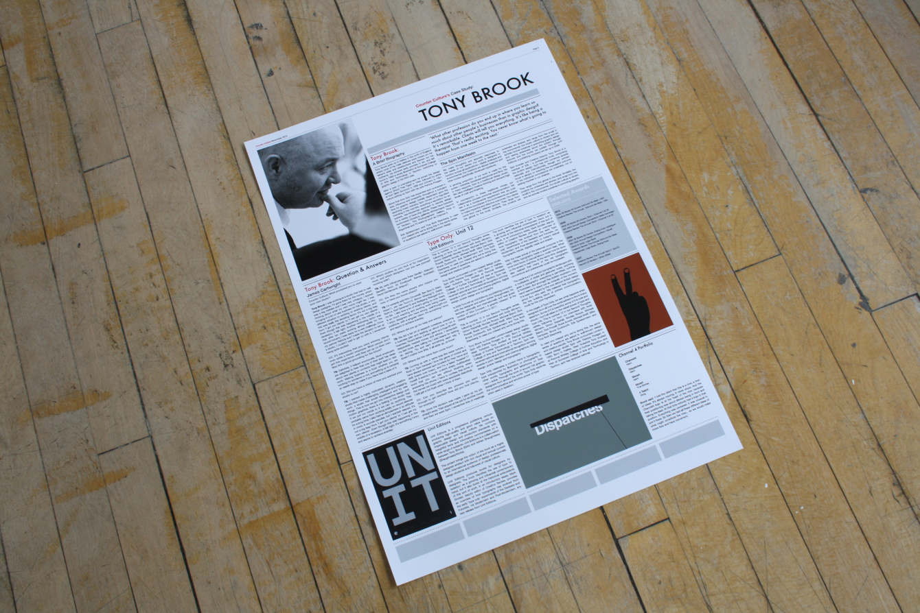 Counter Culture Broadsheet - RW // Graphic Design