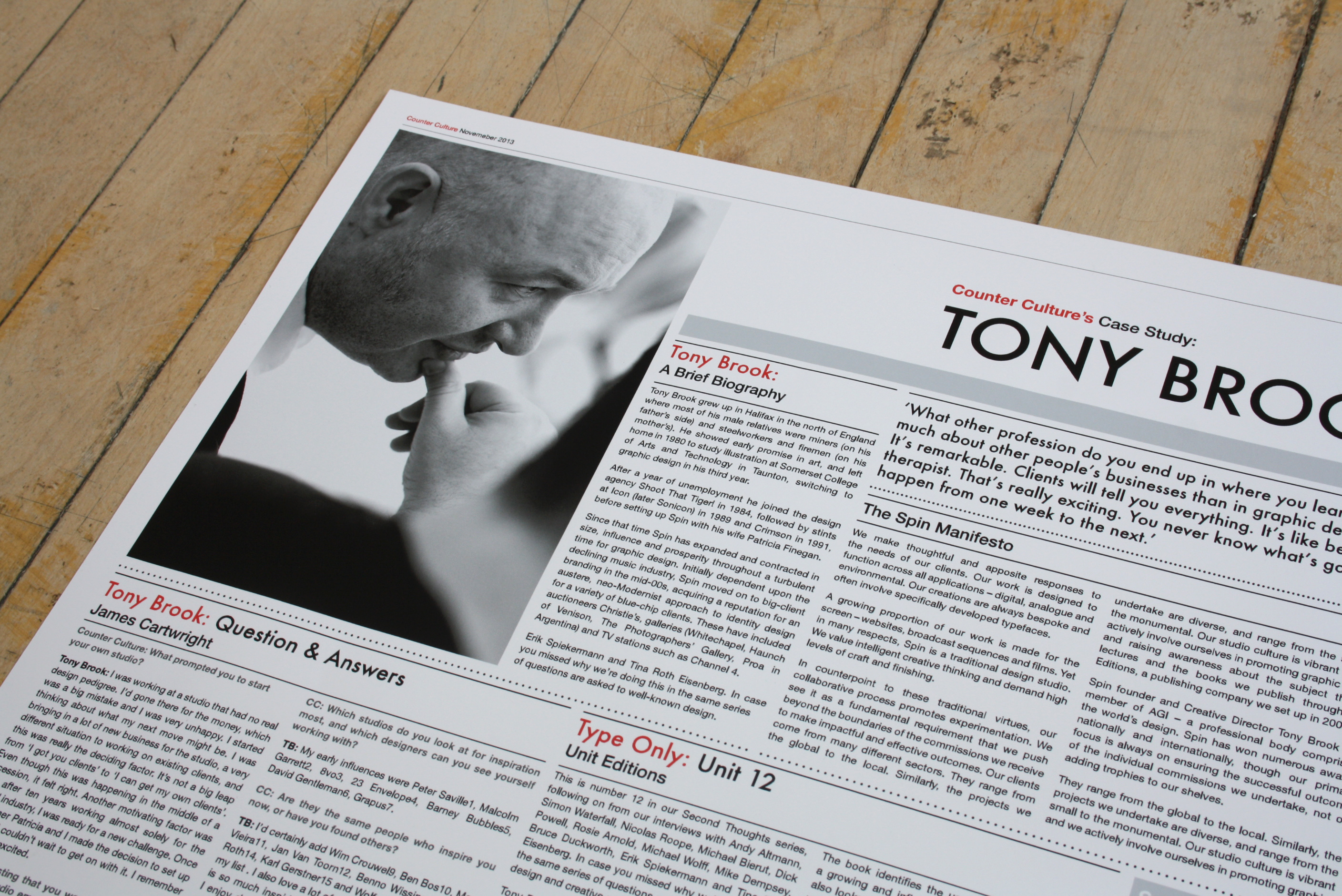 Counter Culture Broadsheet - RW // Graphic Design