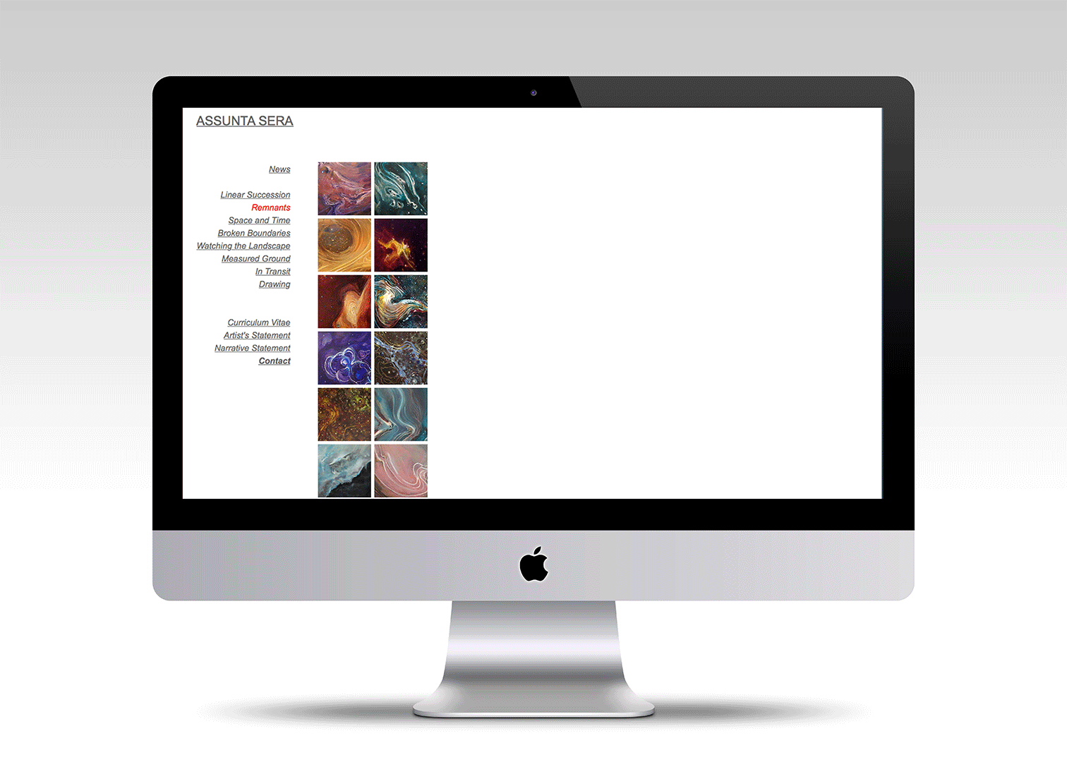 Assunta Sera website redesign - Trang's