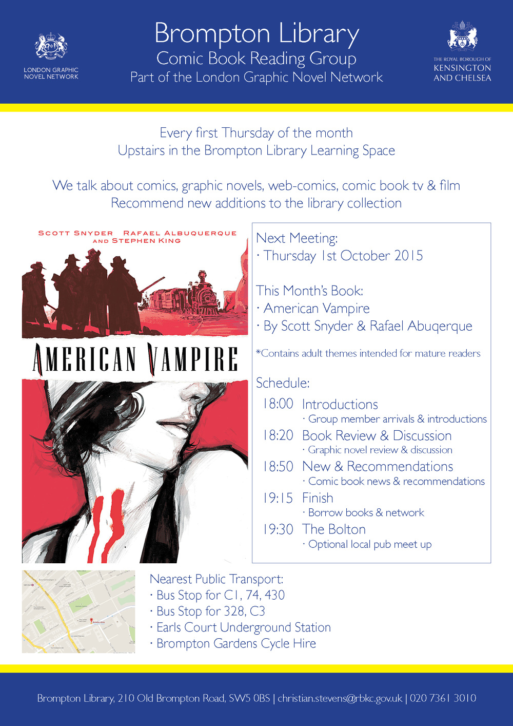 Brompton Library Graphic Novel Reading Group - Tari Eguruze