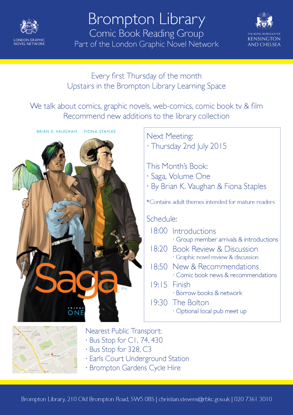 Brompton Library Graphic Novel Reading Group - Tari Eguruze