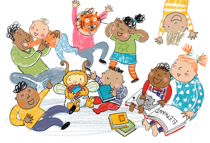 Bookbug's Big Giggle - kasia matyjaszek illustration