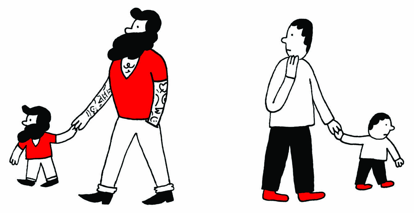 Man vs. Child book - Jordan Awan Illustration