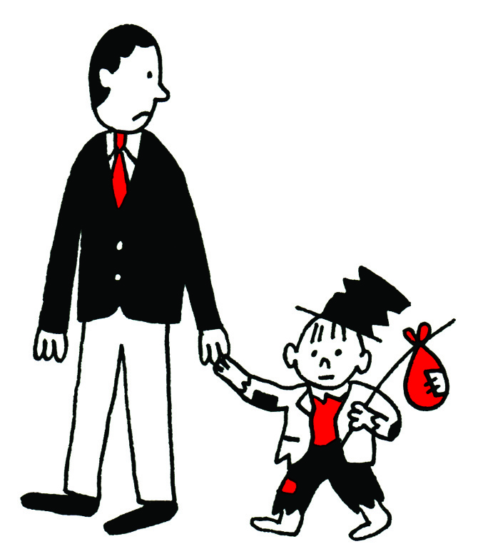 Man vs. Child book - Jordan Awan Illustration