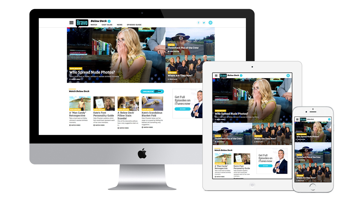 Bravo TV - Responsive Redesign - John Paquin // Art Direction ...