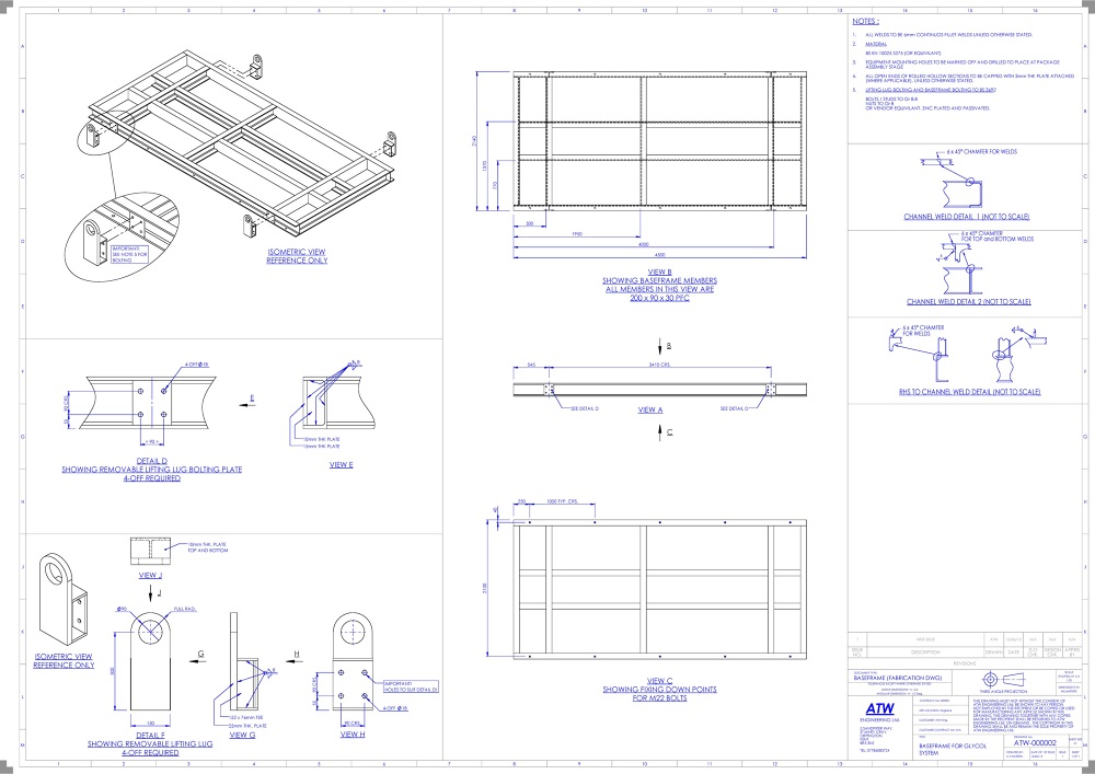 Create a Manufacturing Drawing According to BS8888:2013 - ATW