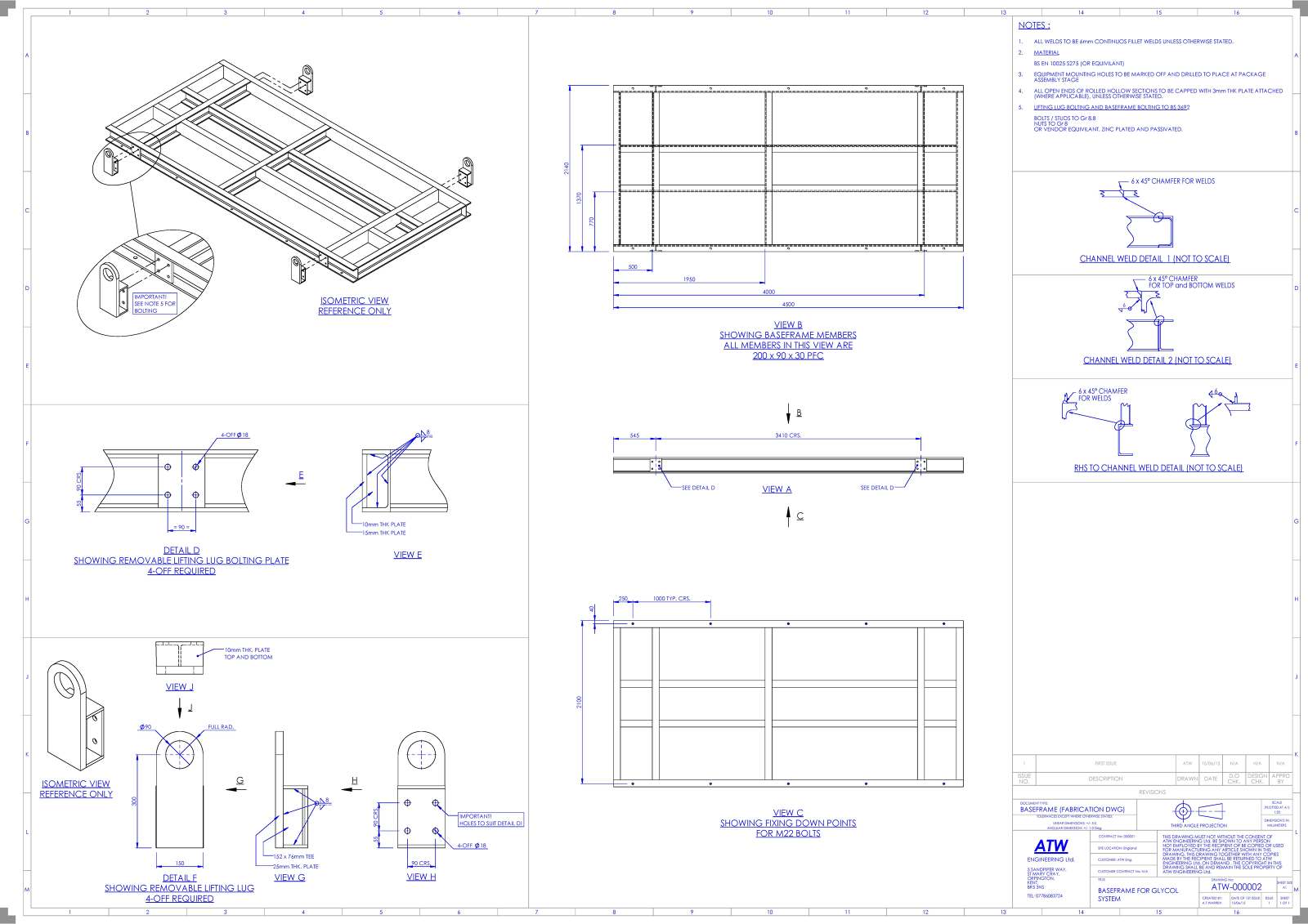 Create a Manufacturing Drawing According to BS8888:2013 - ATW