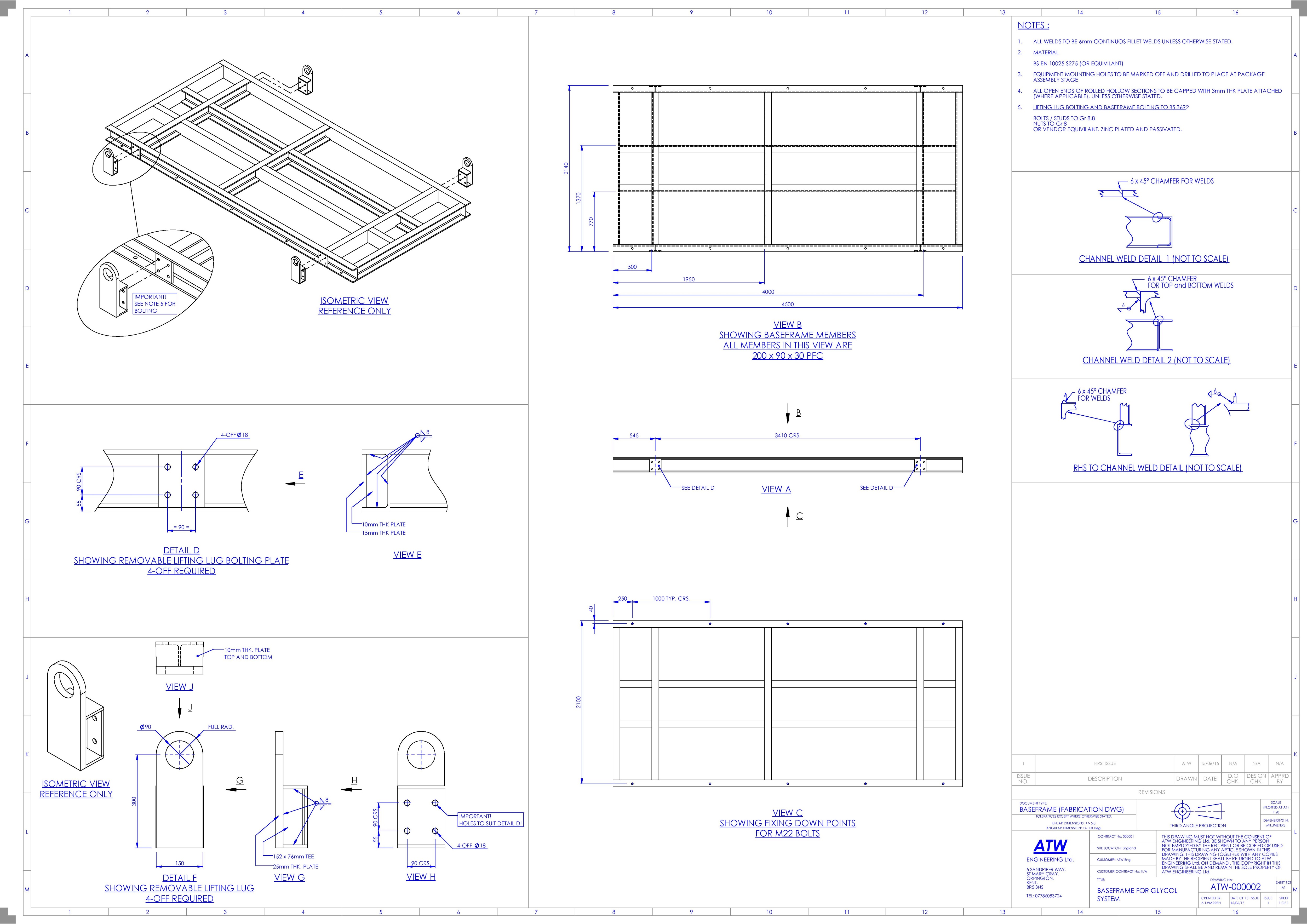 Create a Manufacturing Drawing According to BS8888:2013 - ATW
