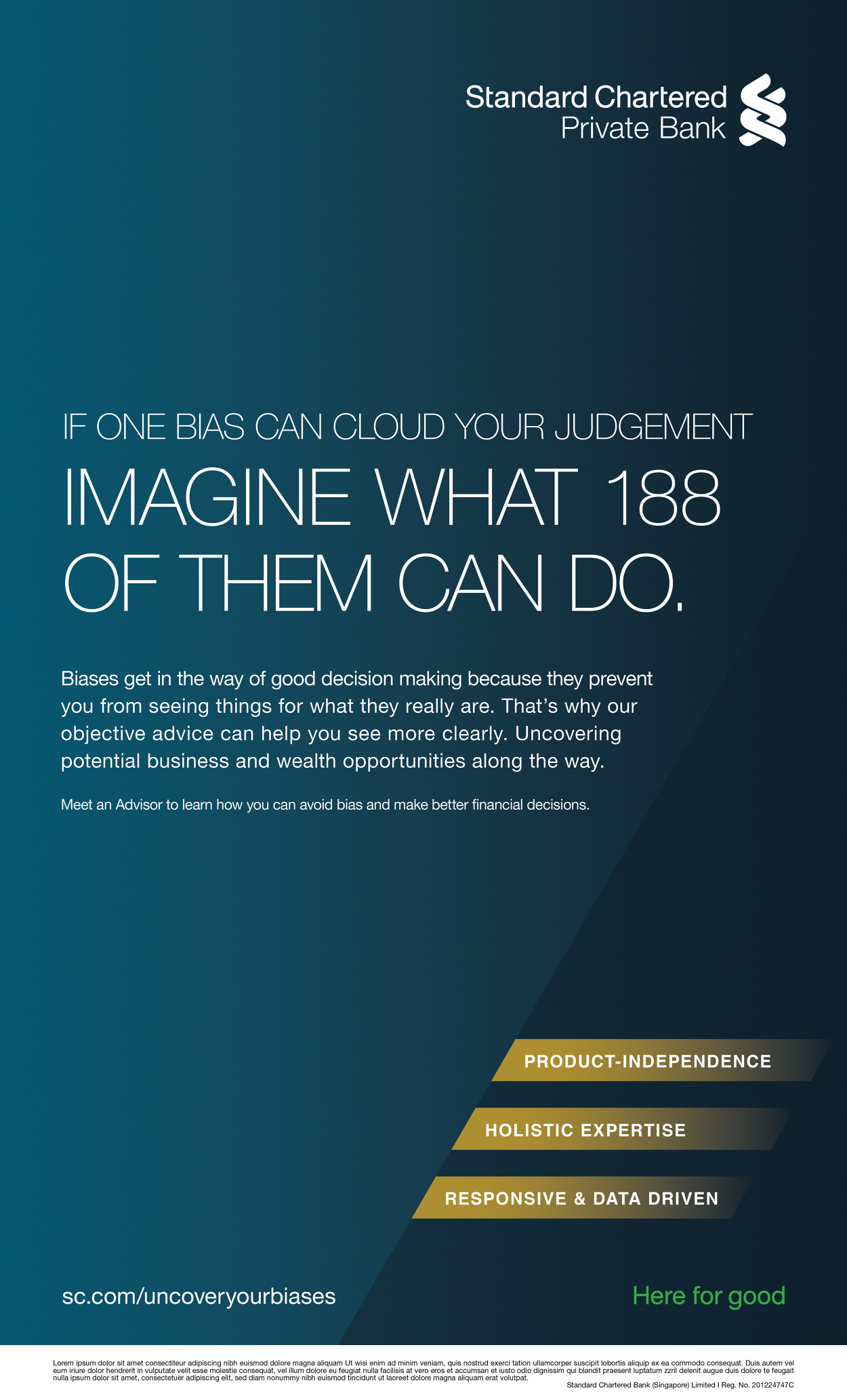 Standard Chartered: Print campaign - copywriting - ranadip