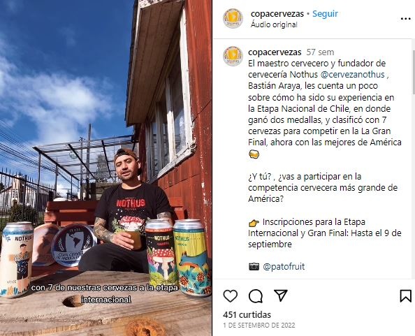 Produção de texto // Copa Cervezas de América - juliannarportfolio