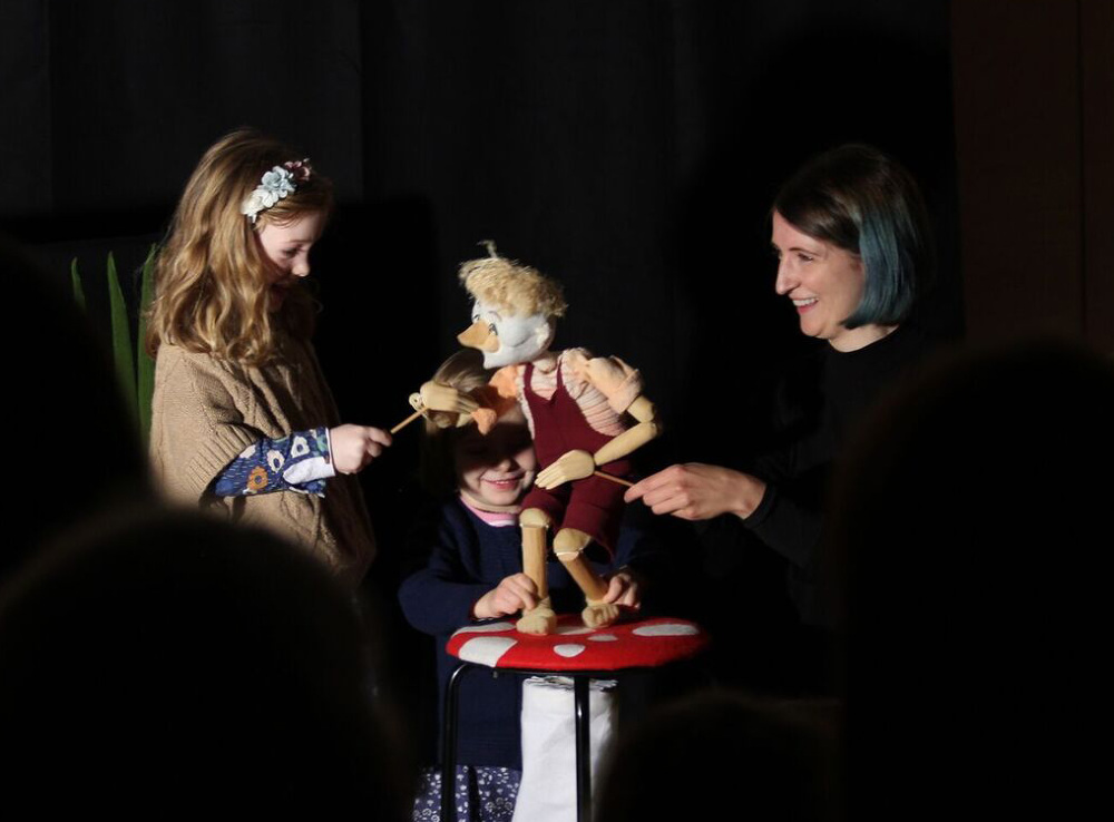 Interactive demo (puppet meet and greet) click for more info - Ella Mackay