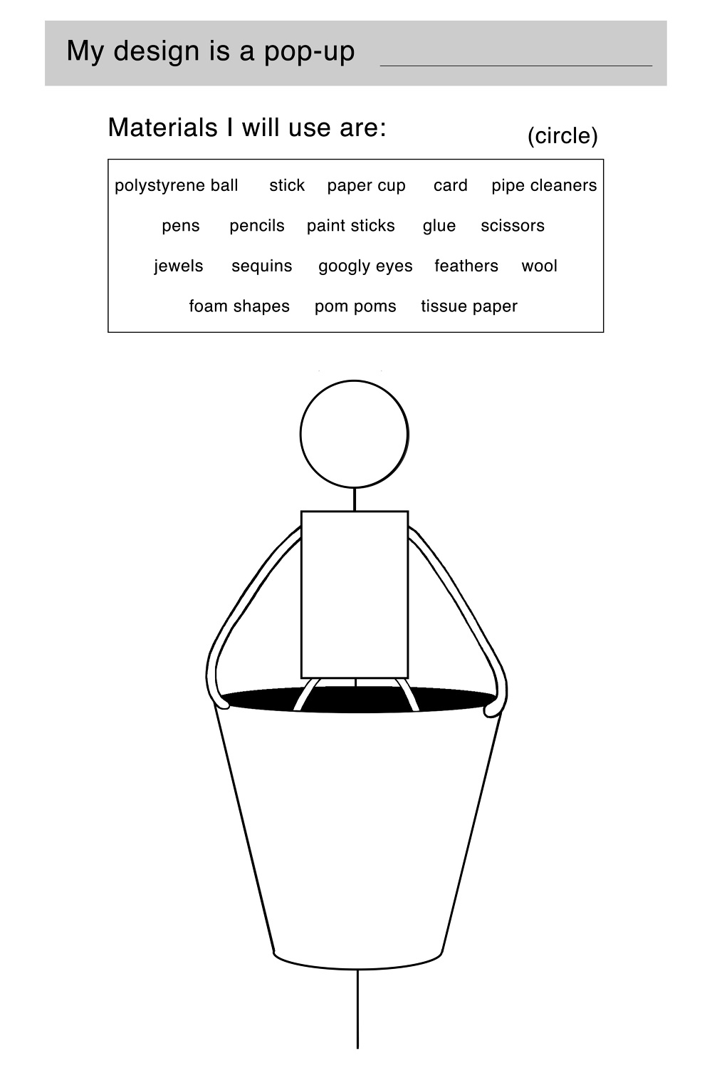 Pop-up Puppets (Making activity) Click for more info - Ella Mackay