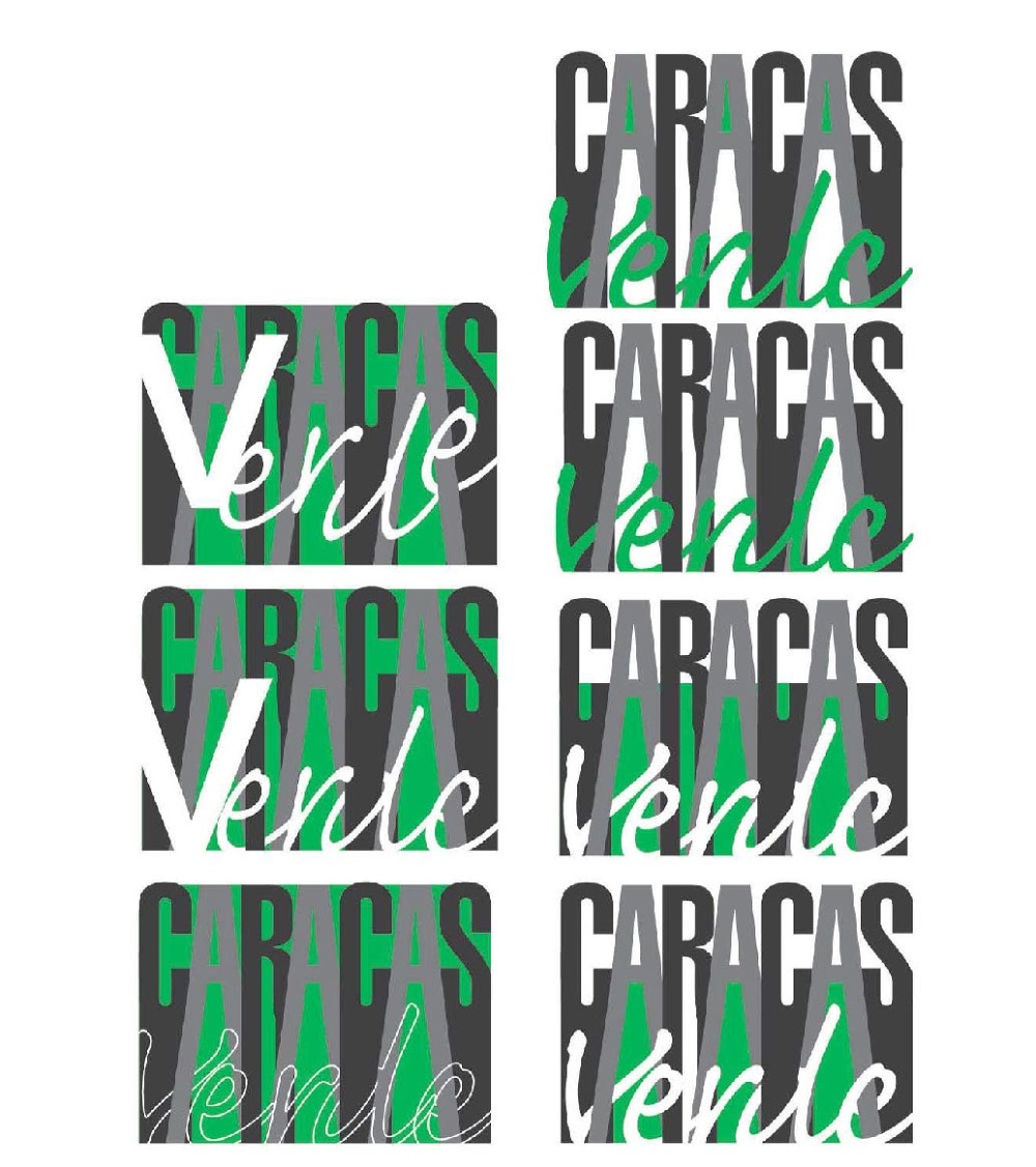 "Caracas Verde" logo - adrianajarosgraphic
