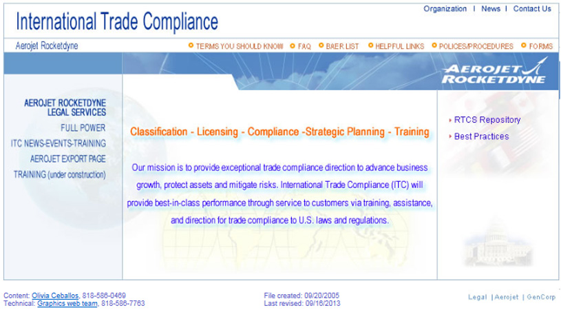 International Trade Compliance Information - 2D POiNT GRaPHiCS