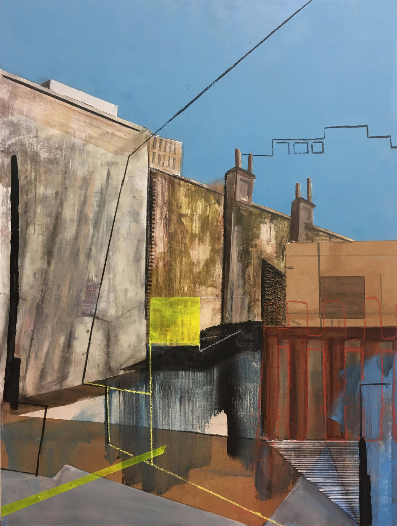 Urban Landscape painting - Gail Seres-Woolfson Fine Art