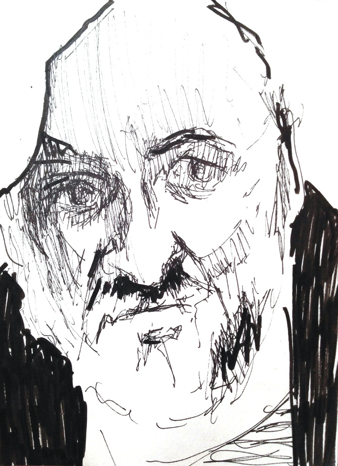 Portrait drawing - Gail Seres-Woolfson Fine Art