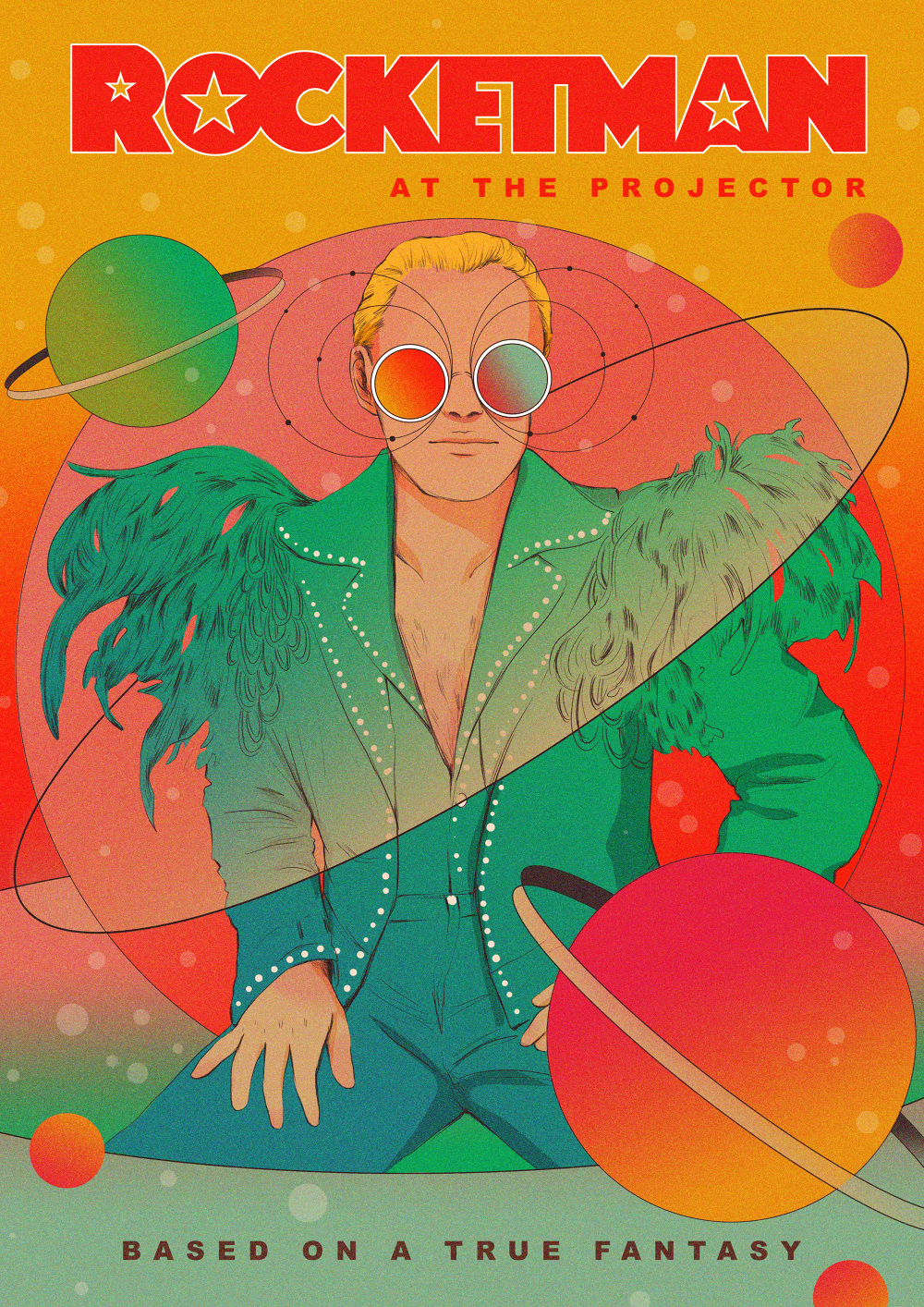 Rocketman Movie Poster - flesssh