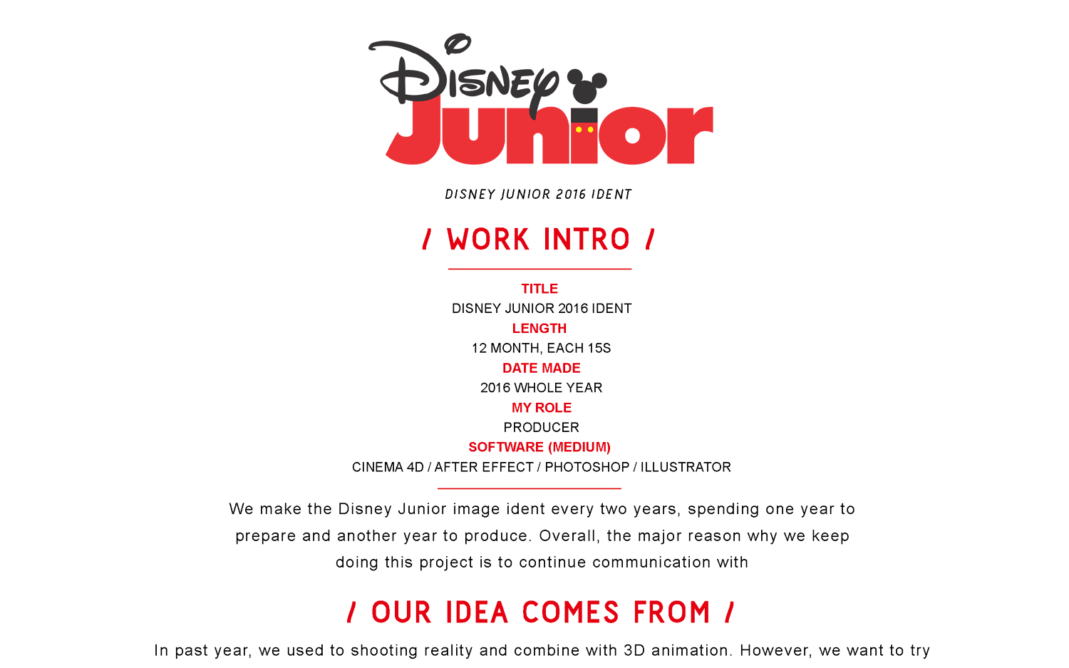 Disney Junior 2016 IDENT - mwss