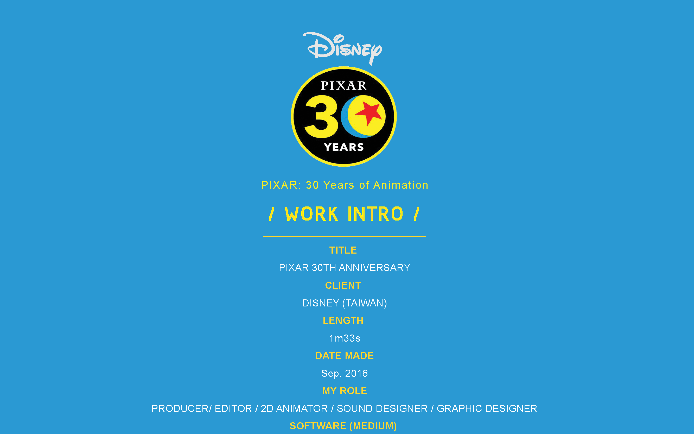 PIXAR: 30 Years of Animation - mwss