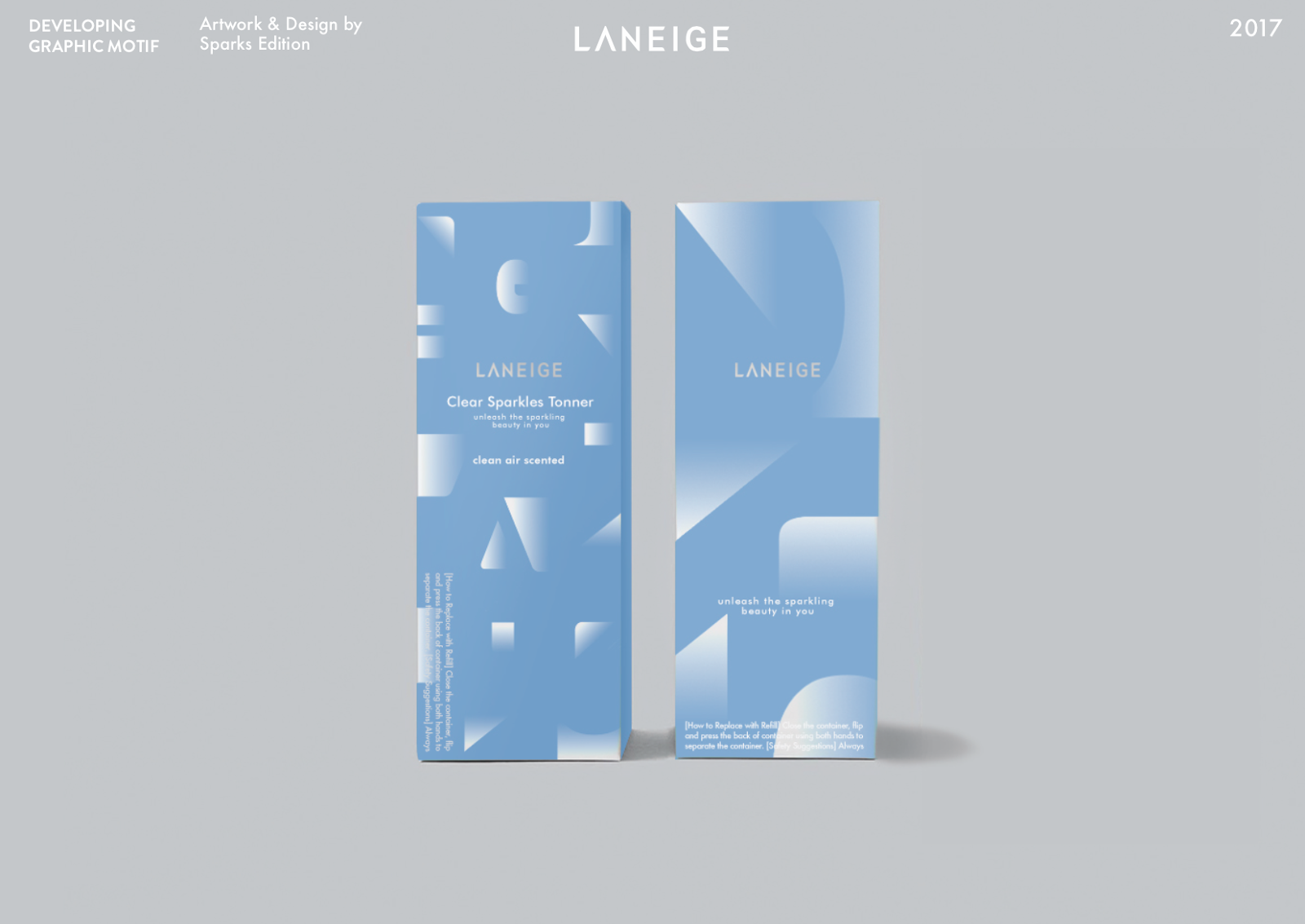 [IDENTITY] LANEIGE Brand graphic motif design - sparks edition