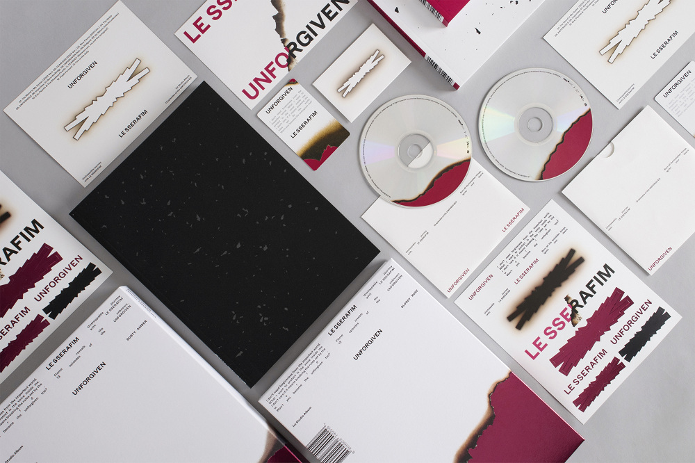 [ALBUM DESIGN] UNFORGIVEN by LE SSERAFIM - sparks edition