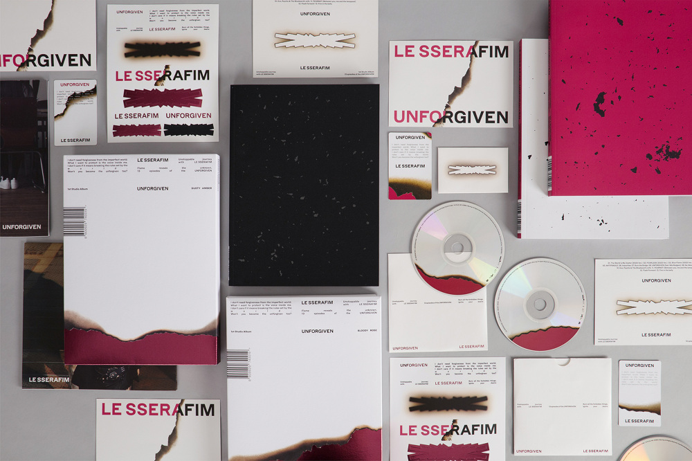 [ALBUM DESIGN] UNFORGIVEN by LE SSERAFIM - sparks edition