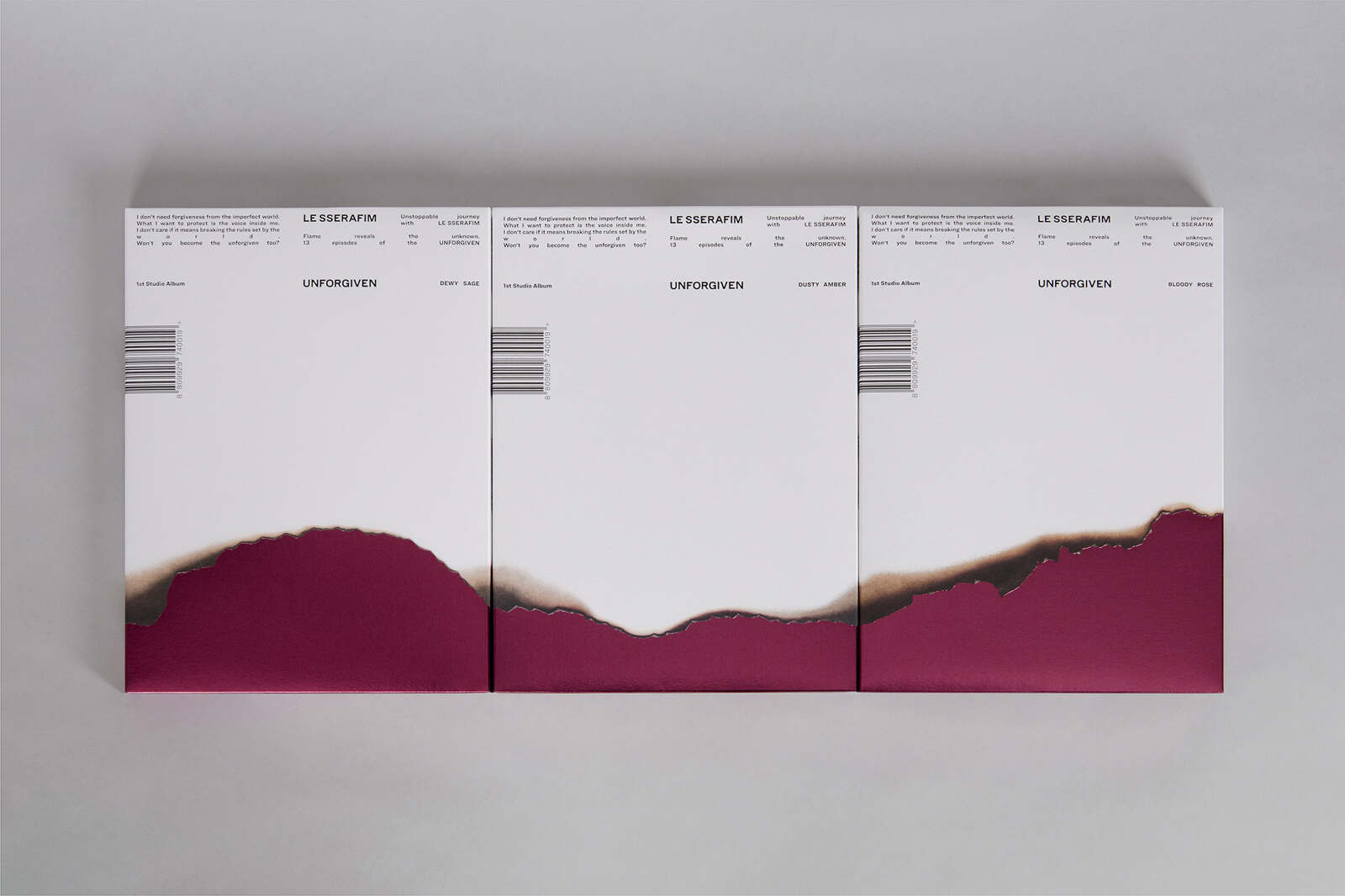 [ALBUM DESIGN] UNFORGIVEN by LE SSERAFIM - sparks edition