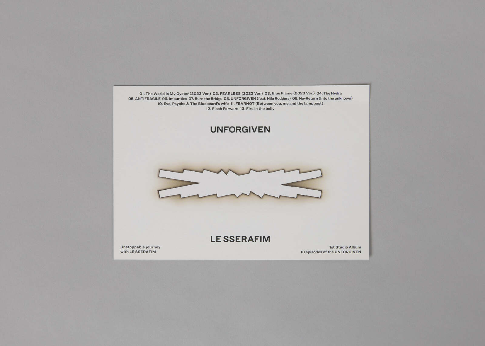 [ALBUM DESIGN] UNFORGIVEN by LE SSERAFIM - sparks edition