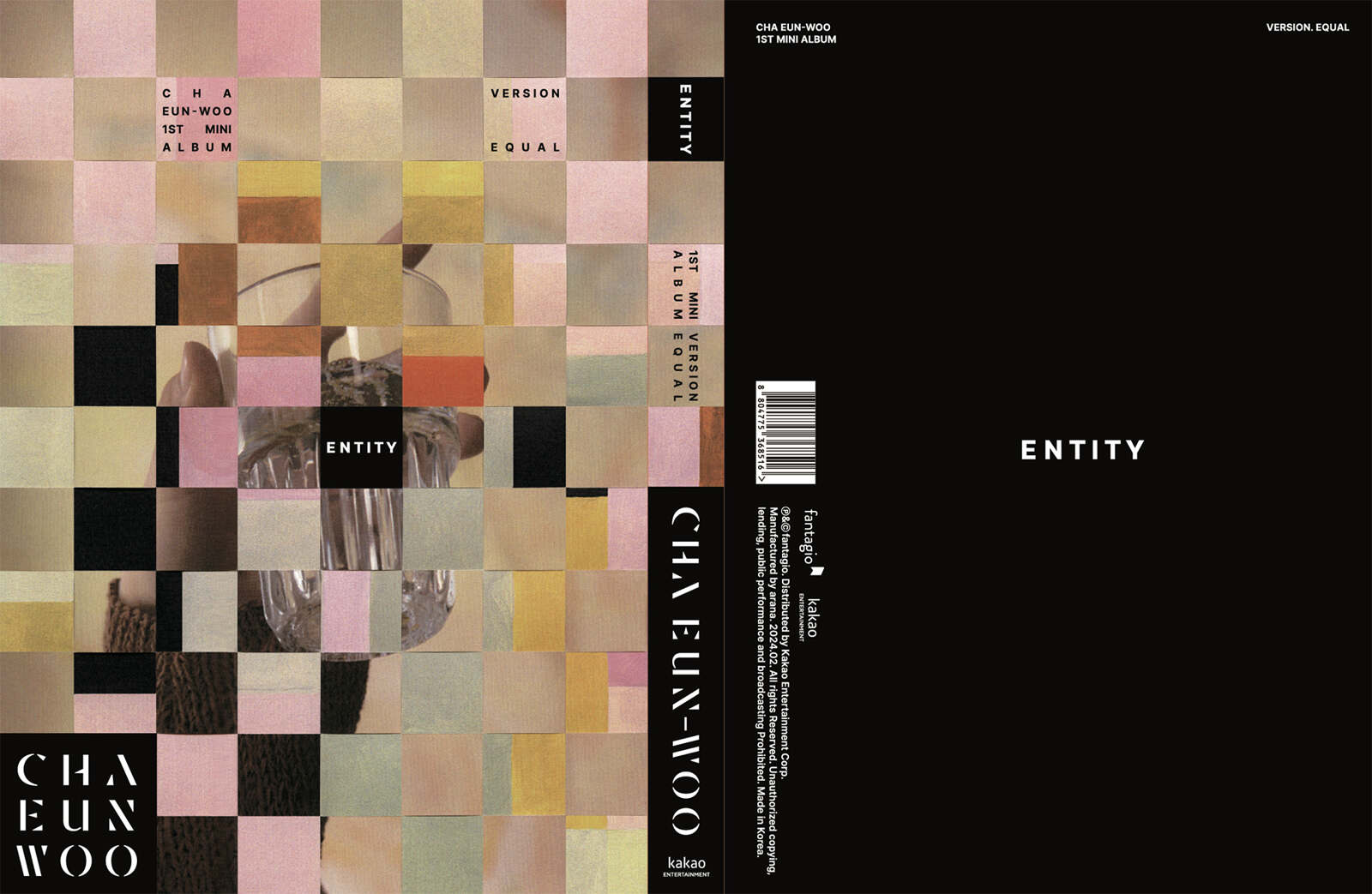 [ALBUM DESIGN] ENTITY by CHA EUN-WOO - sparks edition