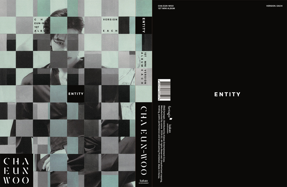 [ALBUM DESIGN] ENTITY by CHA EUN-WOO - sparks edition