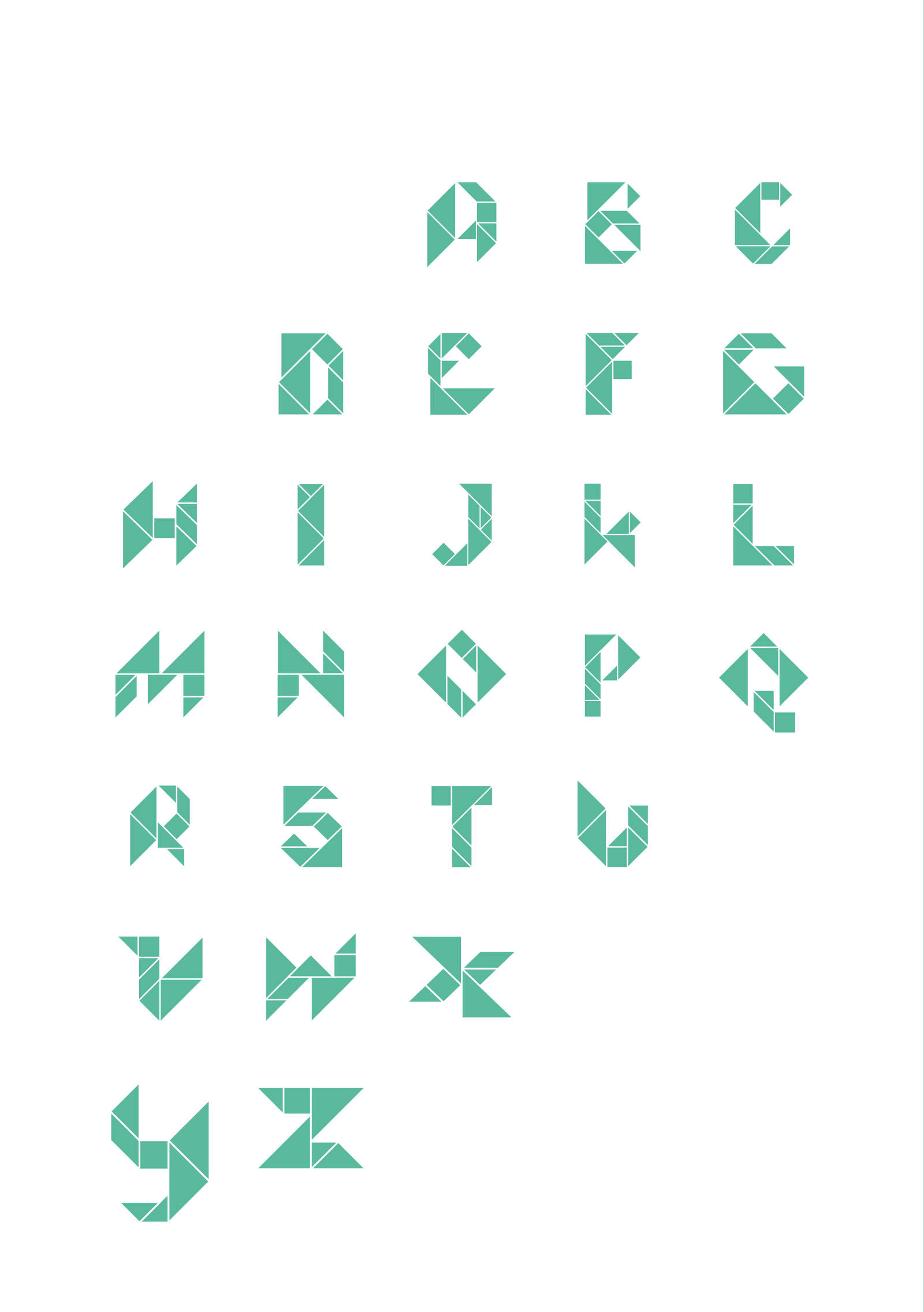 Geometric alphabet - Emily Blandford