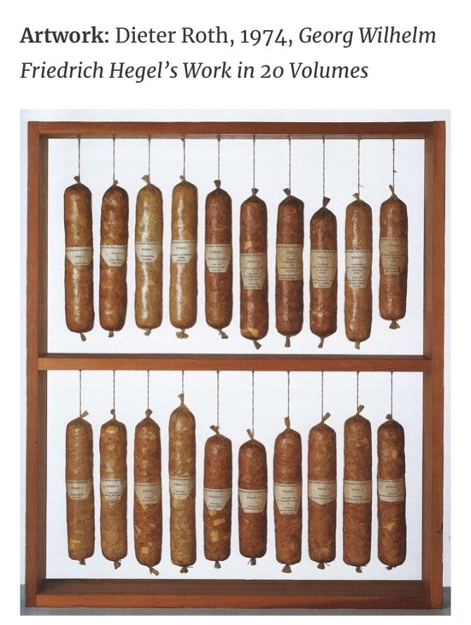 Dieter Roth, Literaturwurst (Literature Sausage) 1961-1974 - 捉摸