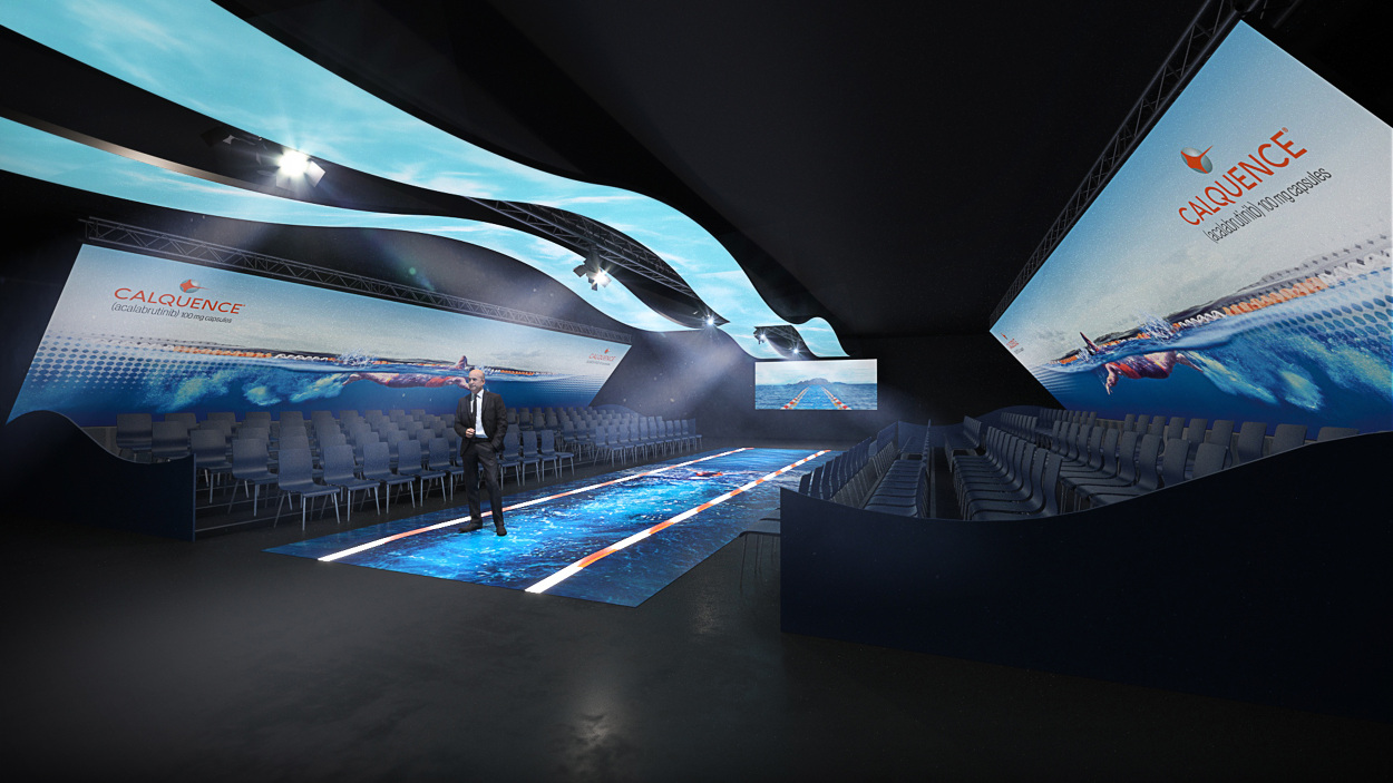 Astra Zeneca Conference Stage - 3D Design, 3D Visuals - Henry Gray