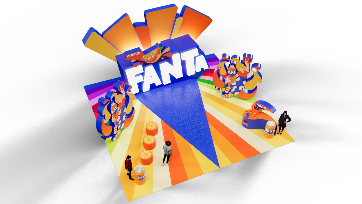 Fanta - 3D Experiential - Henry Gray