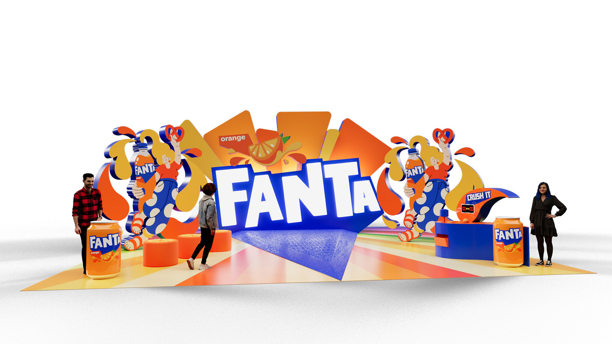 Fanta - 3D Experiential - Henry Gray