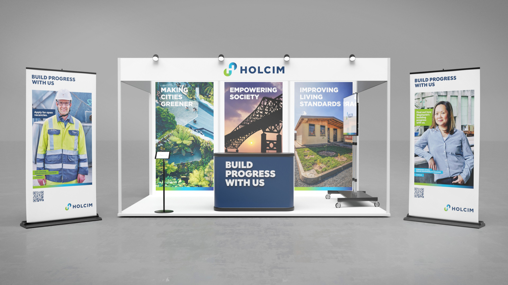 Holcim Exhibition Stand - 3D Visuals, Graphic Design - Henry Gray