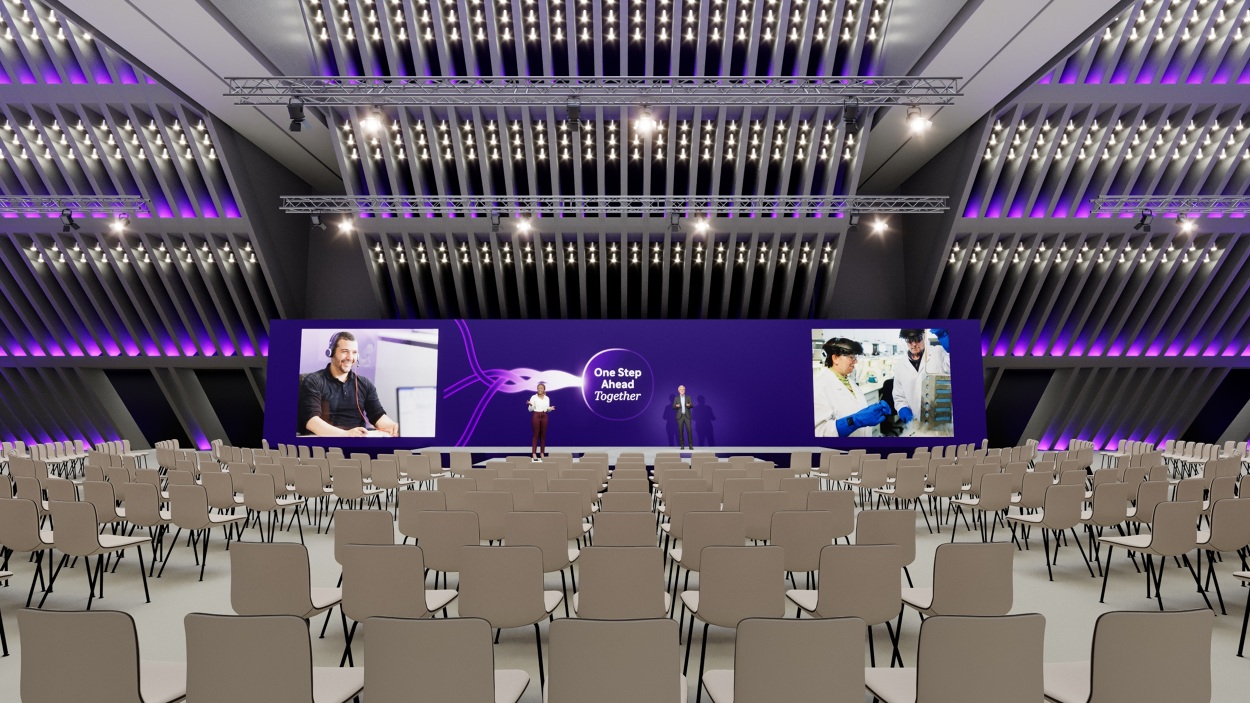 Sanofi Conference Stage (1) - 3D Visuals - Henry Gray