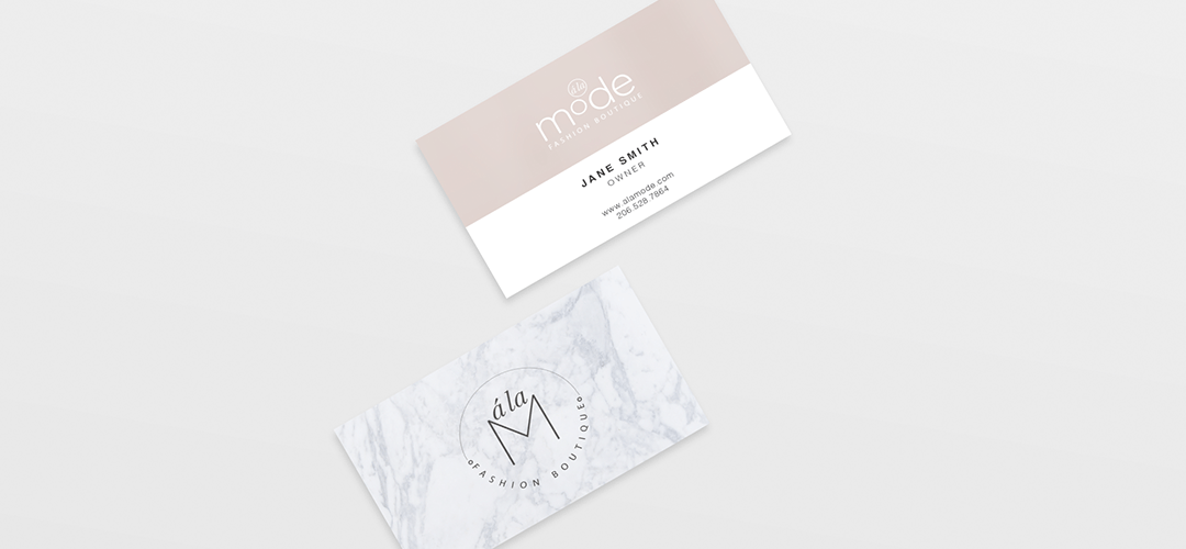 A La Mode Branding - Trace & Row: Freelance Graphic Design Studio