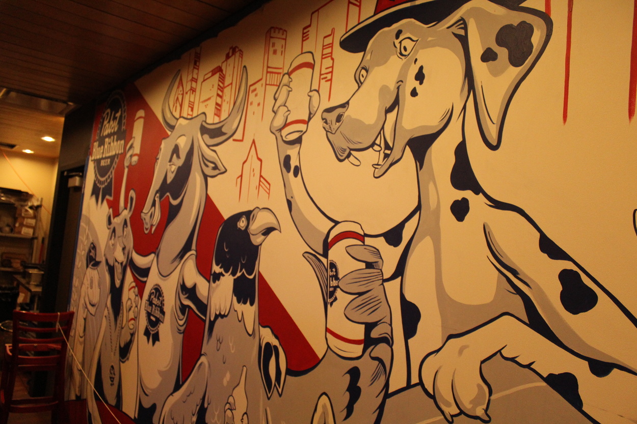 Pabst Blue Ribbon - Mural Robot