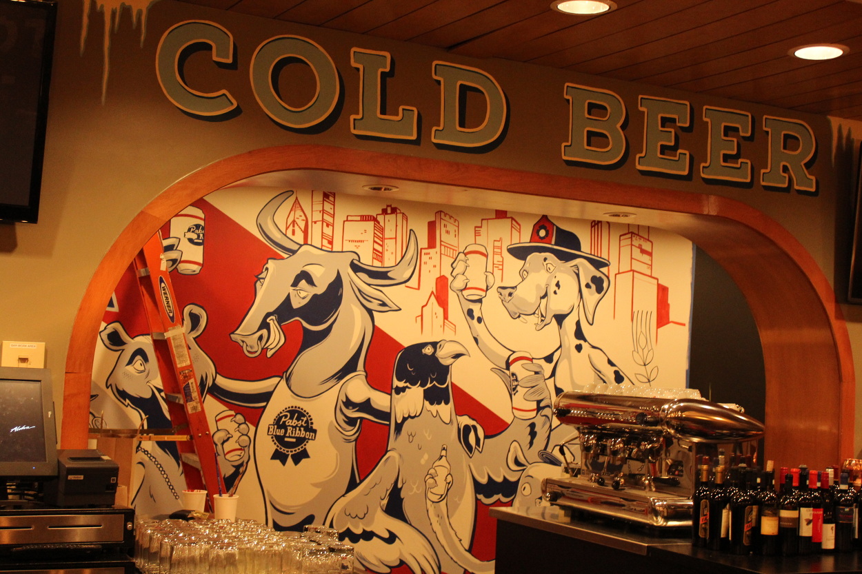 Pabst Blue Ribbon - Mural Robot