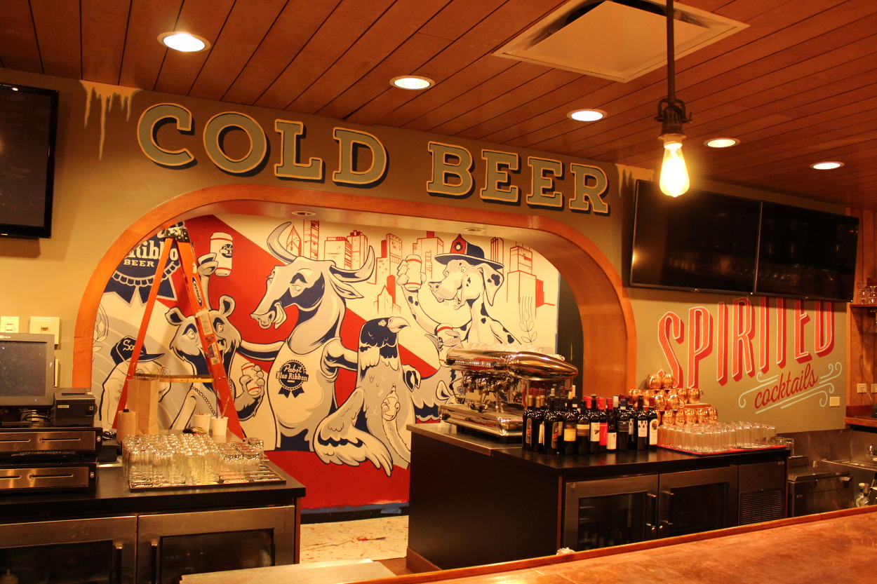 Pabst Blue Ribbon - Mural Robot