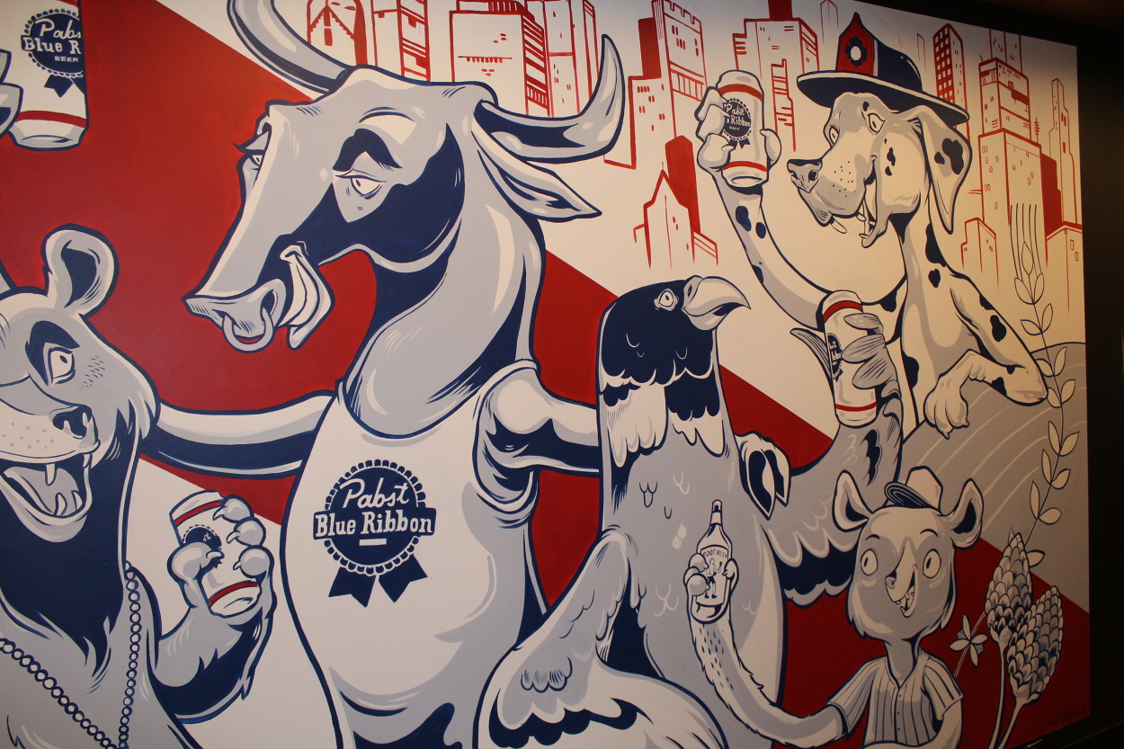 Pabst Blue Ribbon - Mural Robot