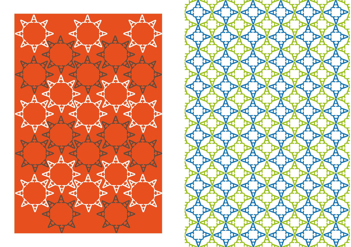 A - Typographic patterns - Olivia Hildebrand