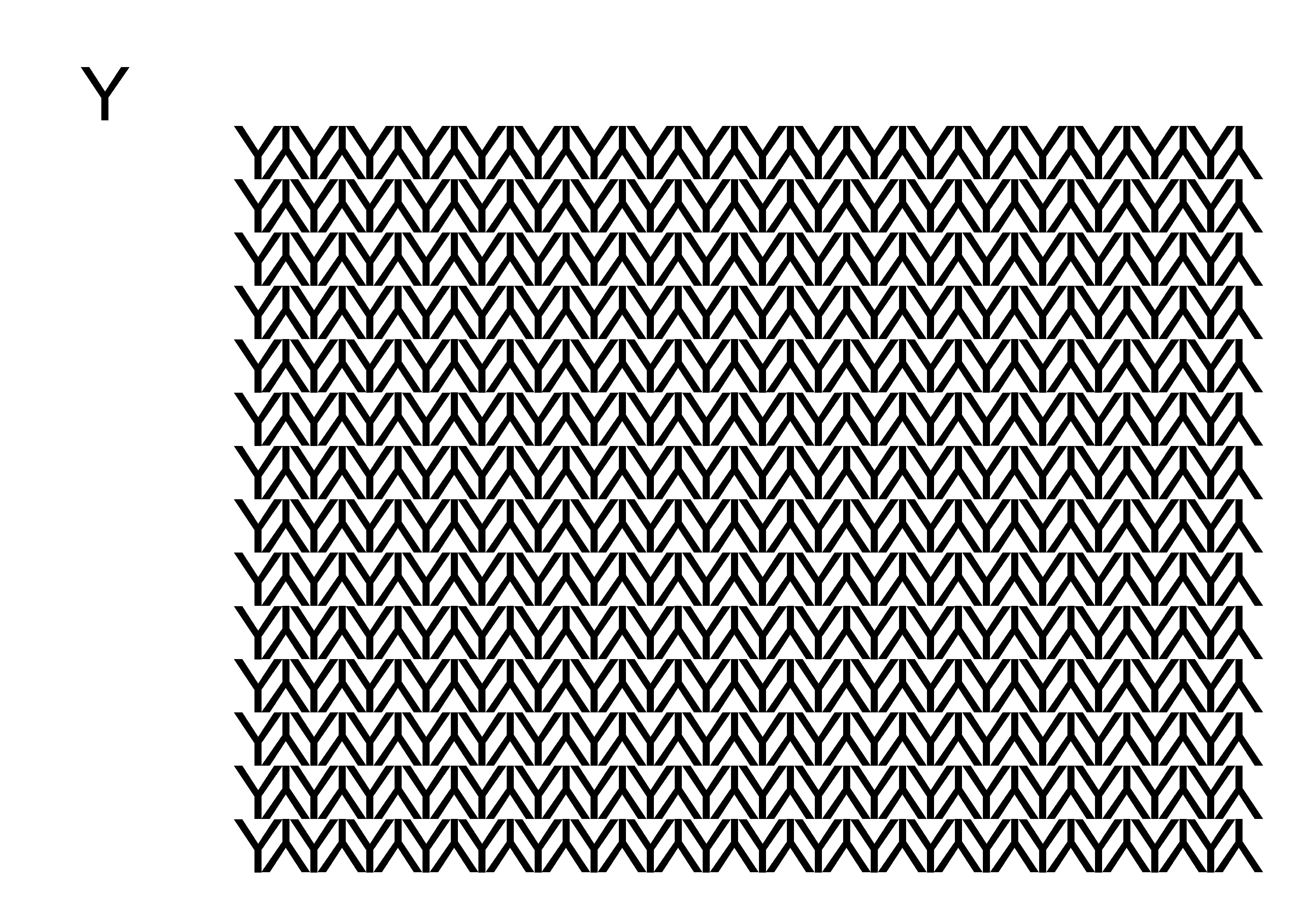 Y - Typographic patterns - Olivia Hildebrand