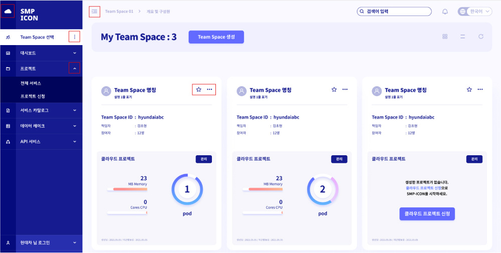 Confidential Project_Clouddashboard UX/UI design - Studio HIGH