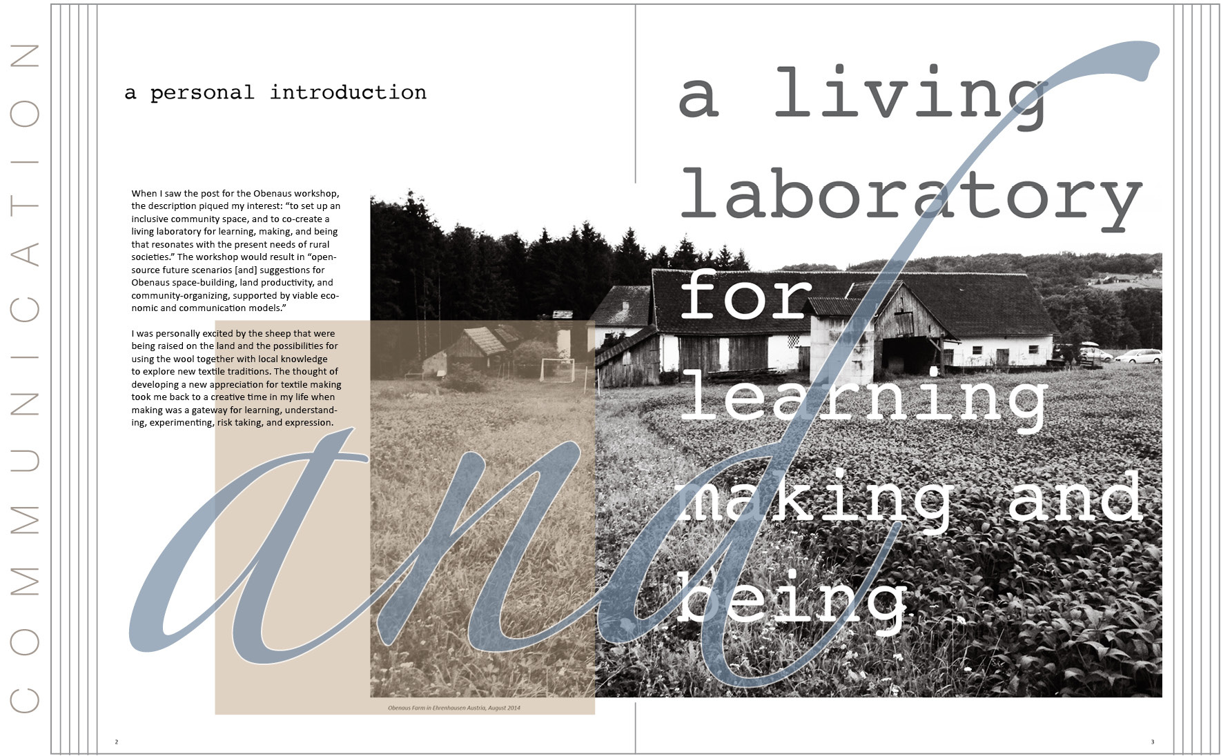 Portfolio: Written + Visual Communication - Jessica Smarsch