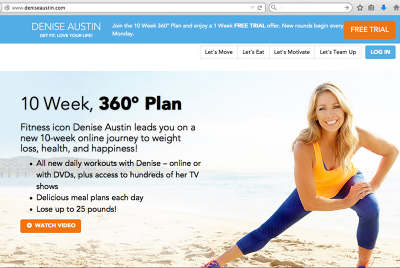 Denise Austin Website - Adair Seldon
