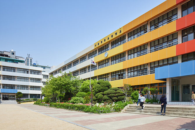 영동초등학교 입면 리모델링Youngdong elementary school - a.co.lab