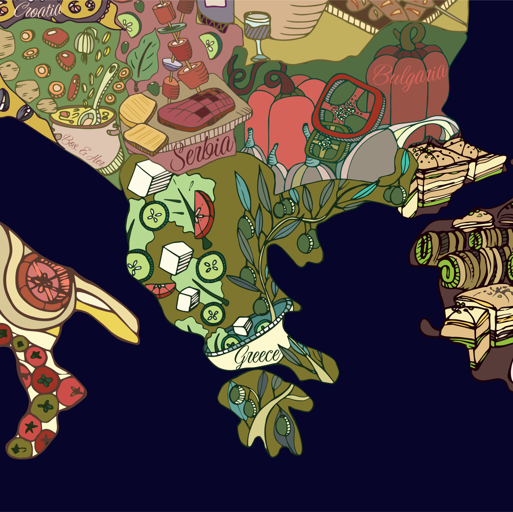 Europe Food Map - Sima Boyko