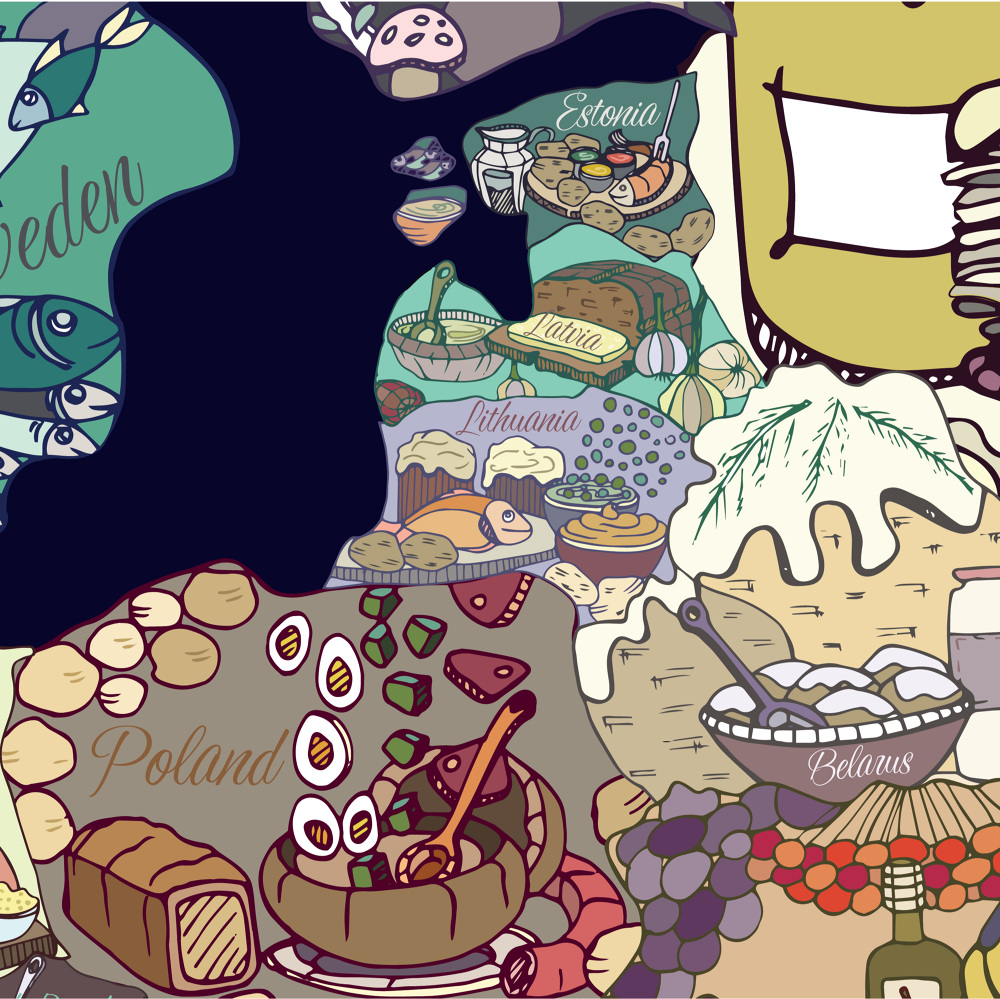 Europe Food Map - Sima Boyko